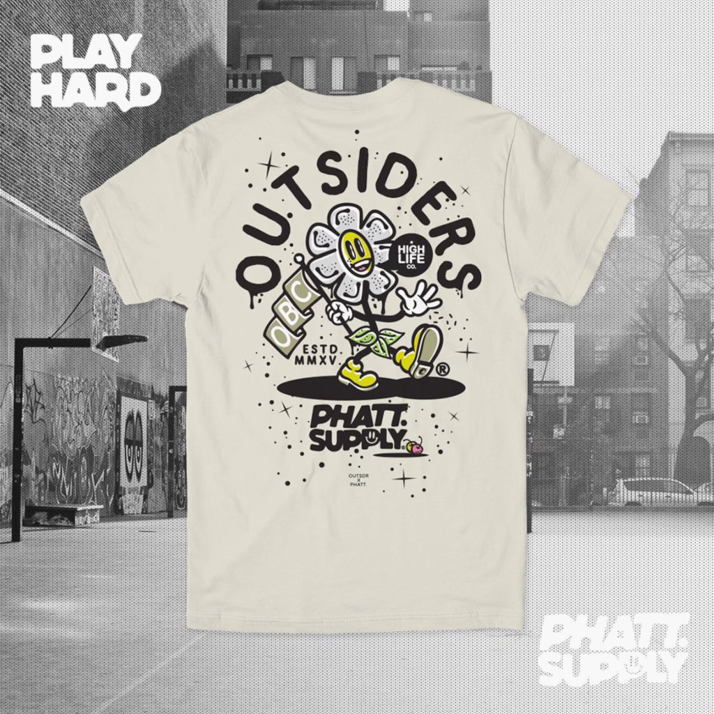 Phatt x Outsiders | Off White T-shirt – Outsiders Brand Co.